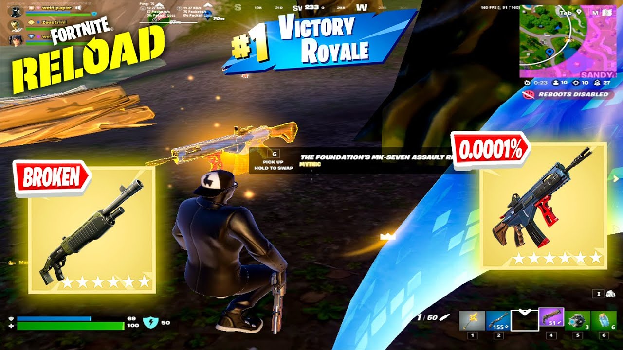 OG Fortnite Reload | Mythic MK-7 ASSUALT RIFLE | High Kill Gameplay ...