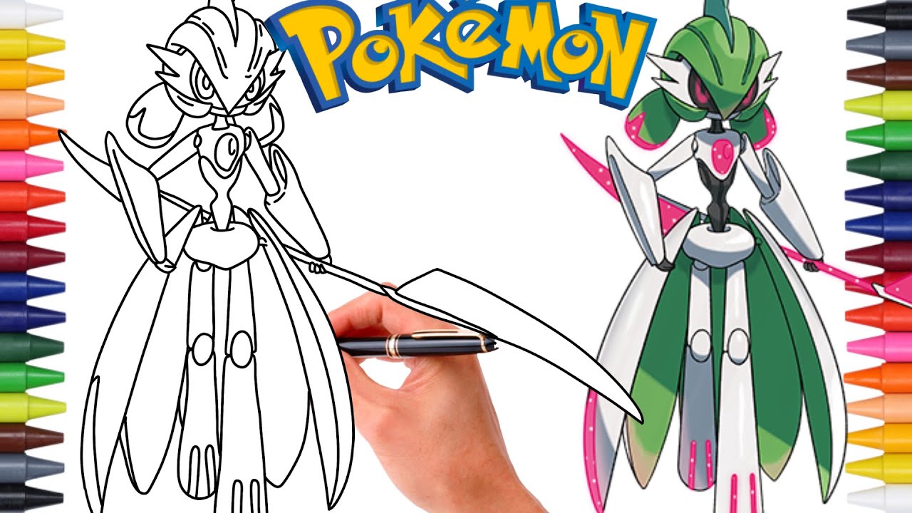 Comment Dessiner LE POKÉMON GARDE-DE-FER (Iron Valiant) #1006 ...