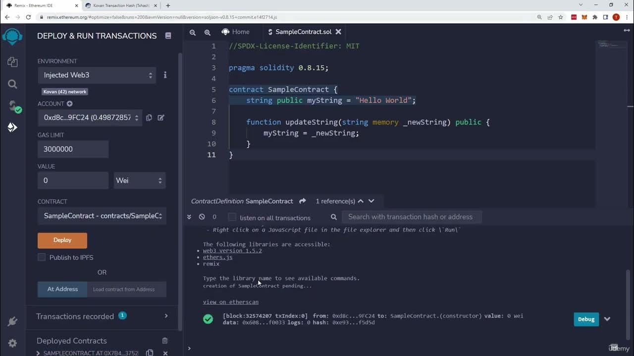 47. Remix And The Injected Web3 Provider | Meteor LLP - YouTube