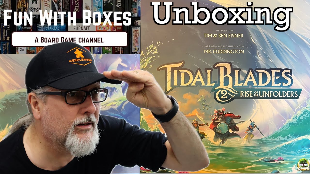 Tidal Blades 2: Rise of the Unfolders Kickstarter Unboxing including Miniature Set Druid City ...