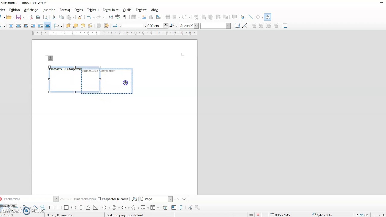 Tutoriel Zone de texte LibreOffice Writer - YouTube