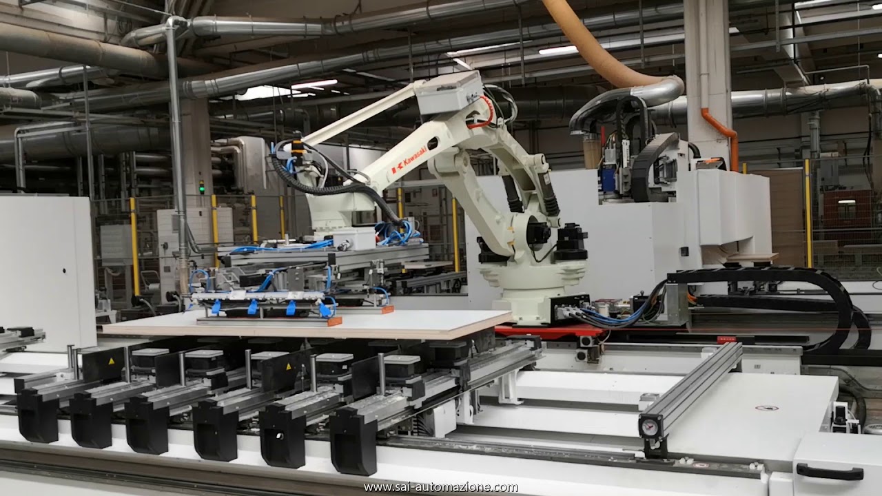 Robot Kawasaki CP300L - YouTube