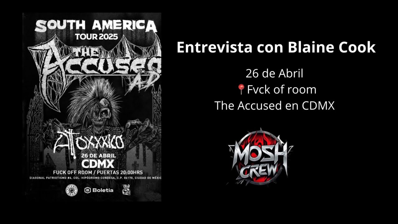Entrevista con Blaine Cook vocalista de The Accused A.D - YouTube