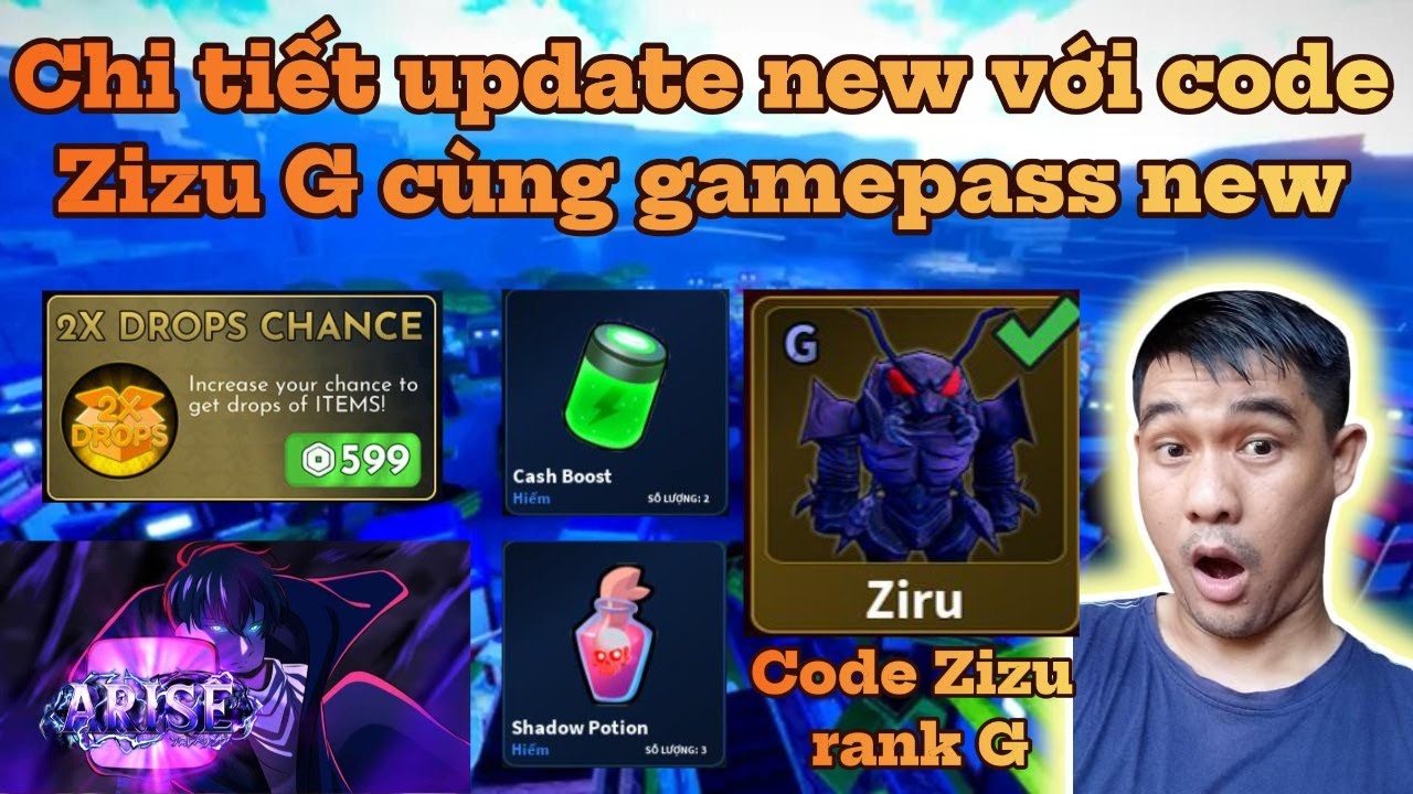 Noob to pro Arise Crossover #14-Chi tiết update new với Code Zizu rank G cùng gamepass new siêu ...
