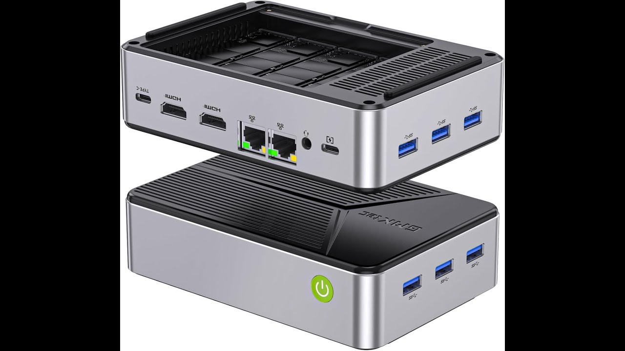 GMKtec Mini PC NAS, G9 Intel N150 Dual Boot Linux Desktop Computer 12GB ...