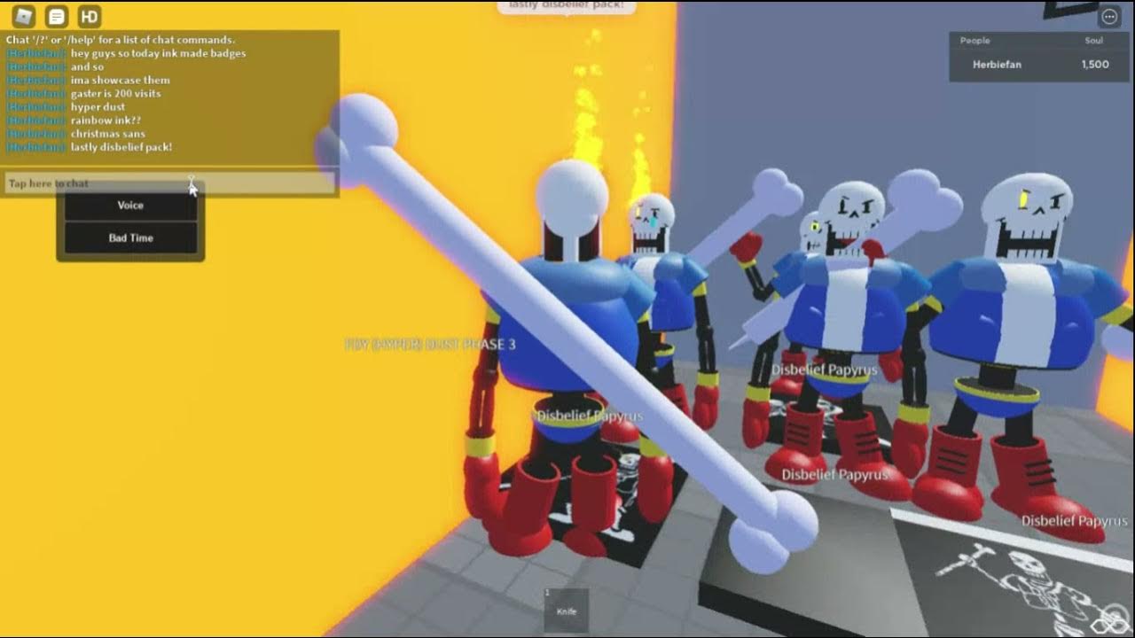 sans rp thingy (all event characters!) - YouTube