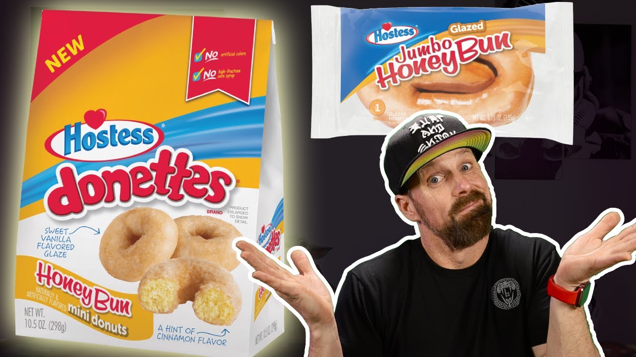 New Hostess Honey Bun Mini Donettes Youtube