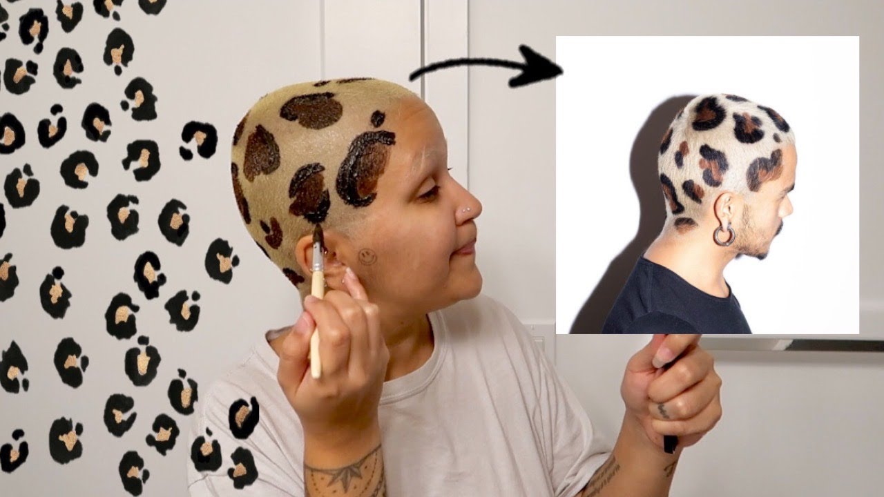 DYEING CHEETAH PRINT IN MY BUZZCUT - YouTube