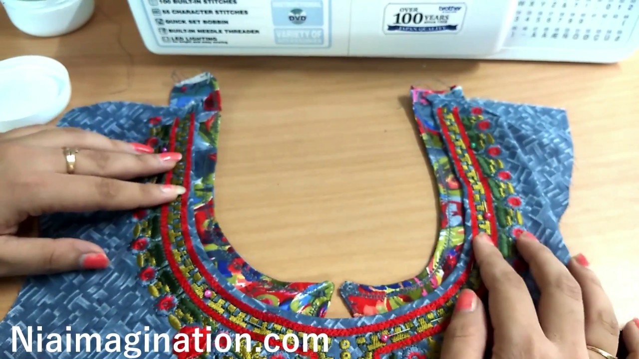 अगर गला चोड़ा हो तो ऐसा design बनाएं fix broad neck with beautiful neck ...