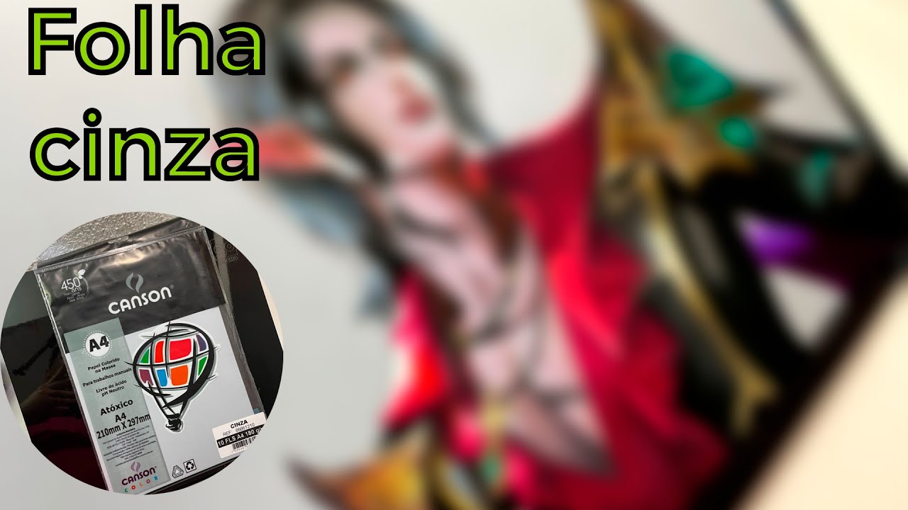 FOLHA CINZA É BOA PRA DESENHAR?- Drawing Cecílion mobile legends - YouTube