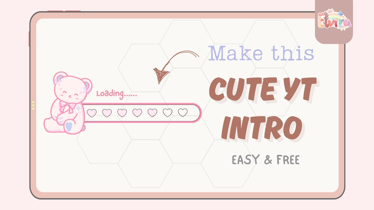 Make a Cute & Aesthetic YouTube Intro with me for FREE | Canva ...