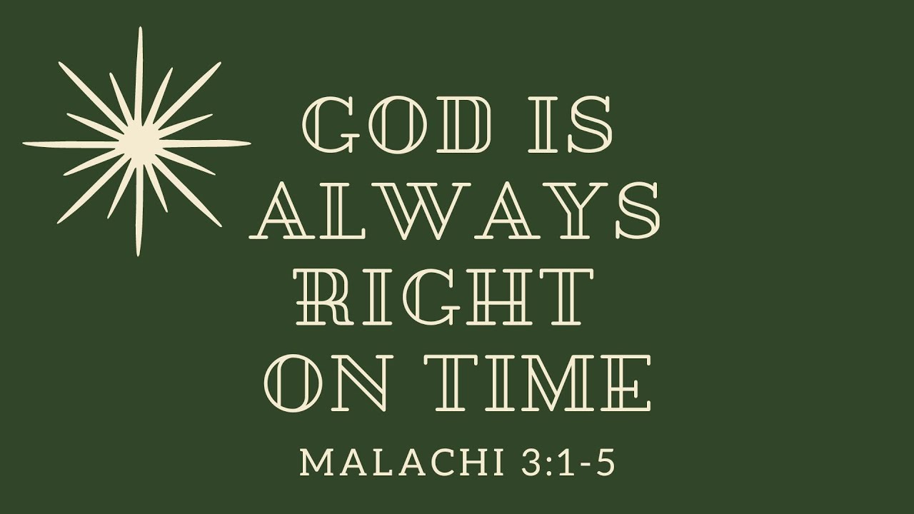 God is Always Right on Time - YouTube