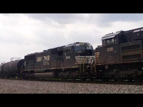 NS 123 @ WESTPOINT, IN 6 15 23 UP 6579 UP 8167 NS 1046 NS 1081 NS 1824 NS 7698DPU - YouTube