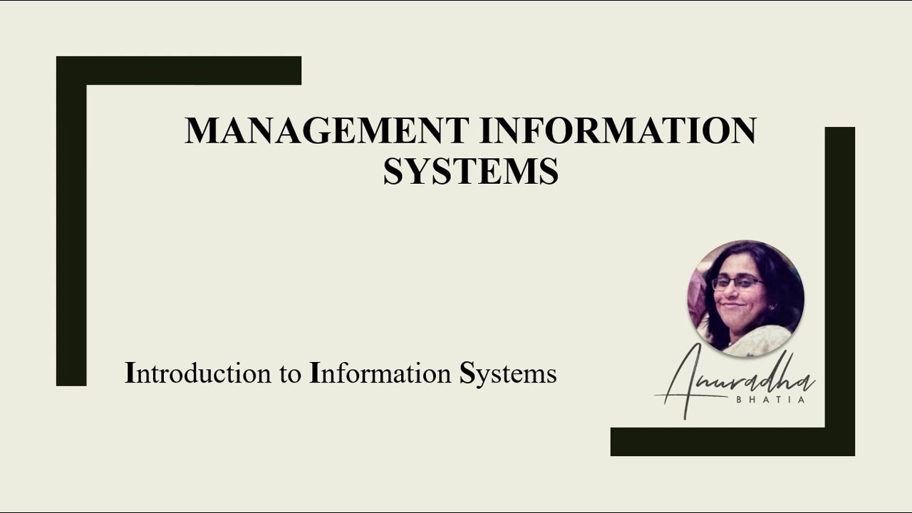 MIS 1 What Is Information System YouTube MIS 1 What Is Information System YouTube