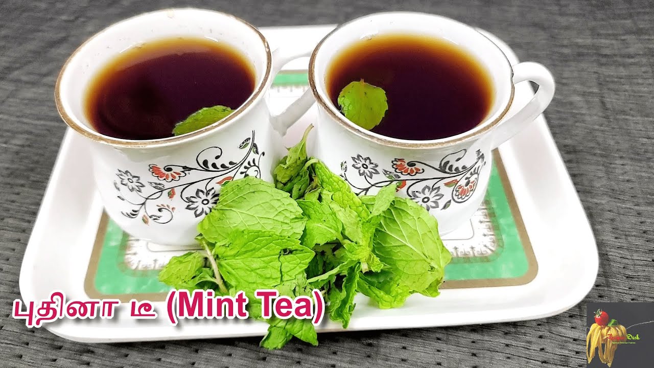 புத்துணர்ச்சி தரும் புதினா டீ|Mint Tea Recipe with English Subtitle ...