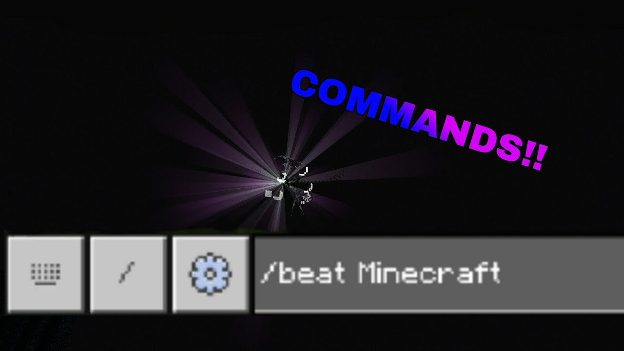 I beat Minecraft with only cheat commands... - YouTube