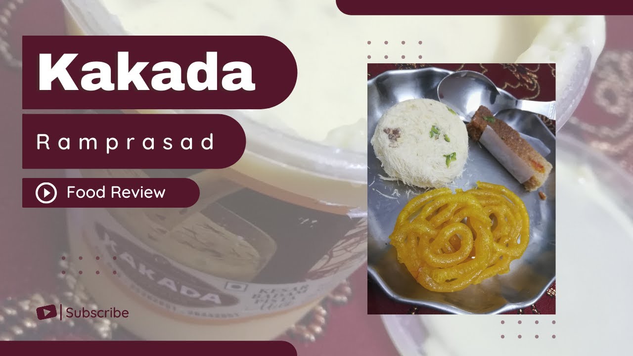 Kakada Ramprasad - Food Log - Forum Mall Version!! - YouTube