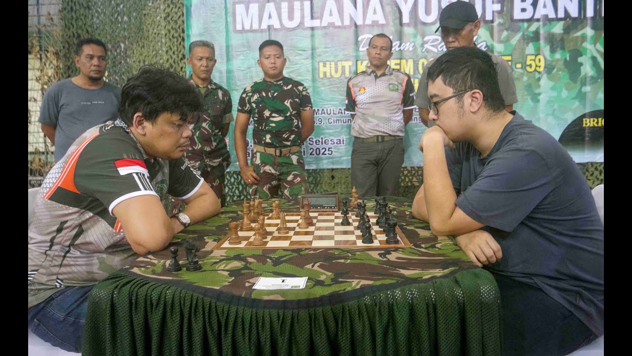 GM SUSANTO MEGARANTO VS IM YOSEPH THEOLIFUS TAHER , TURNAMEN CATUR PIALA DANREM 064 MAULANA ...