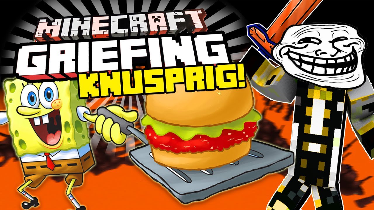 SPONGEBOB GRIEF TUTORIAL?!? - Minecraft Griefing - arazhulhd - YouTube