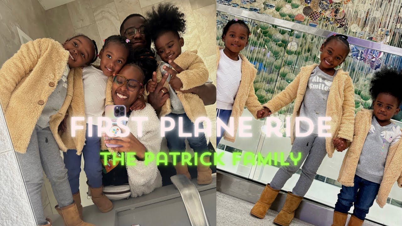 Taking the girls on their FIRST plane ride 💕 - YouTube