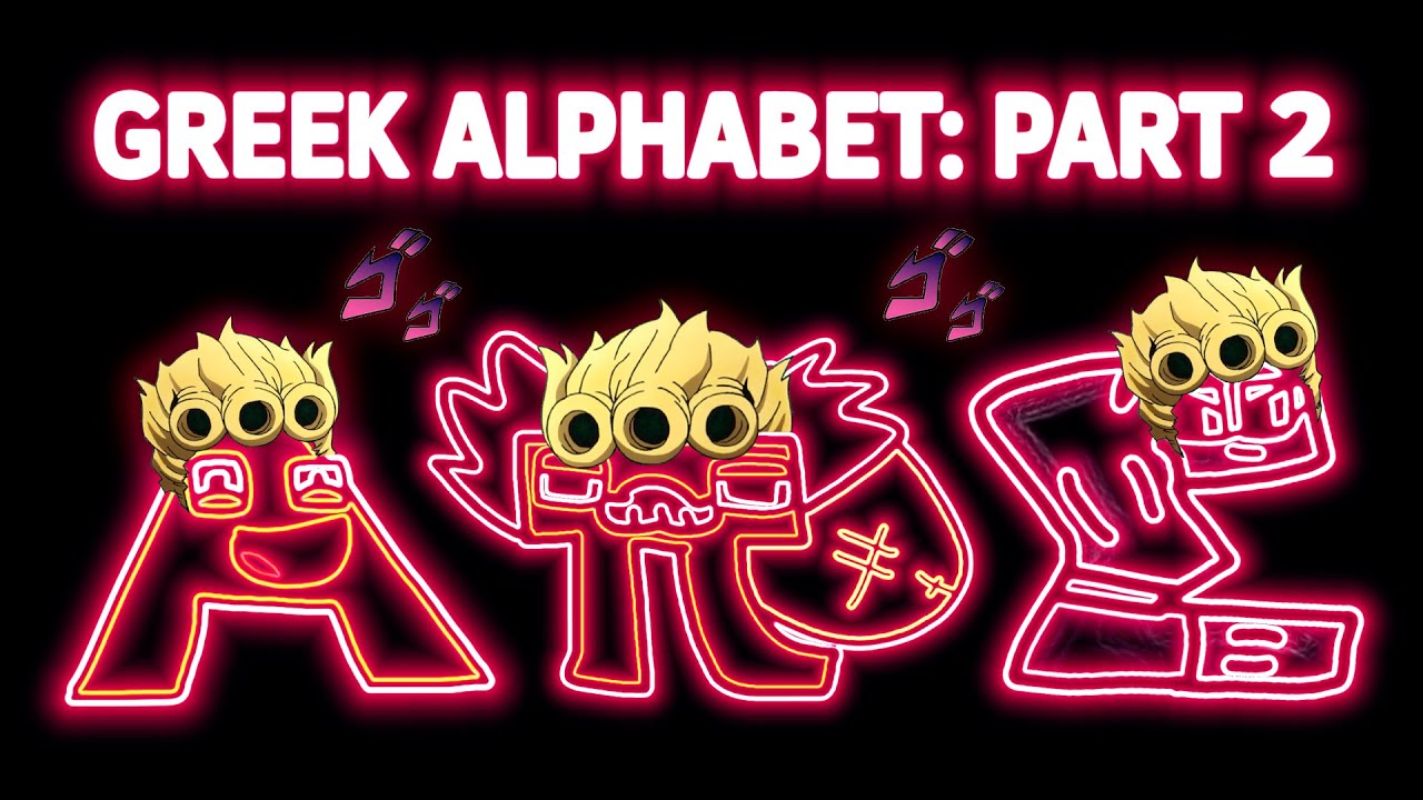 Greek Alphabet Lore Vocoded To Giorno's Theme - YouTube