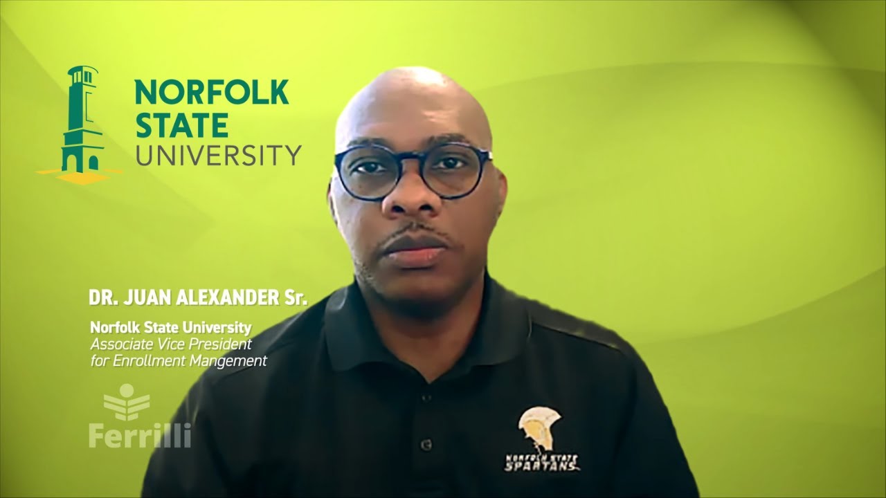 Dr. Juan Alexander, Sr. Associate VP for Enrollment Management, Norfolk ...