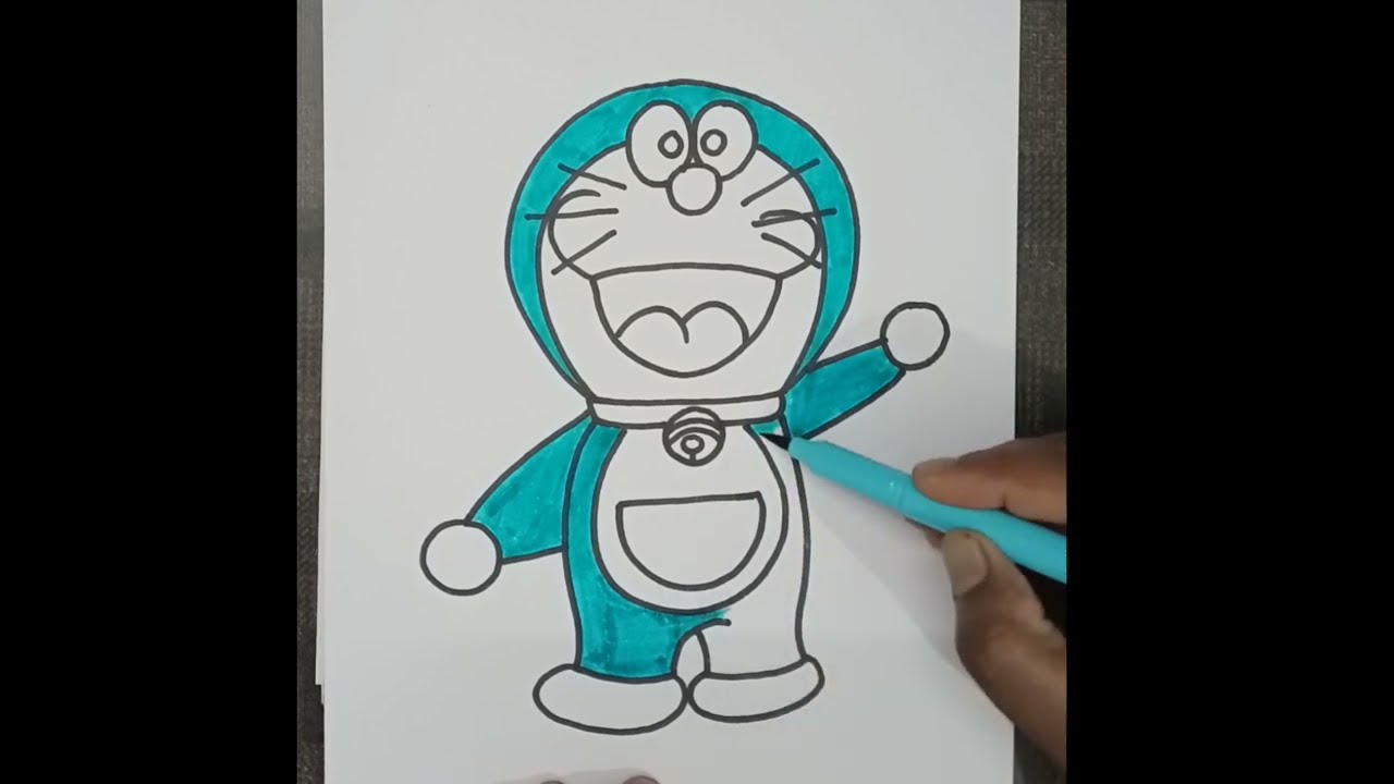 how to draw a doremon - YouTube