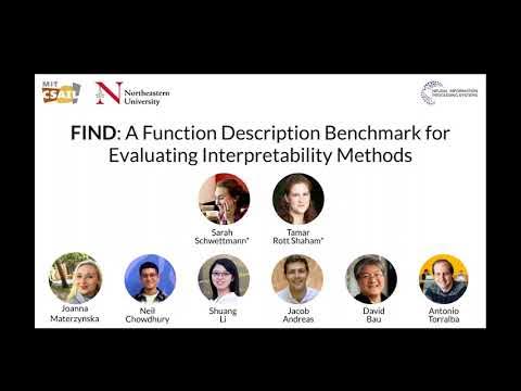 FIND: A Function Description Benchmark for Evaluating Interpretability Methods - YouTube