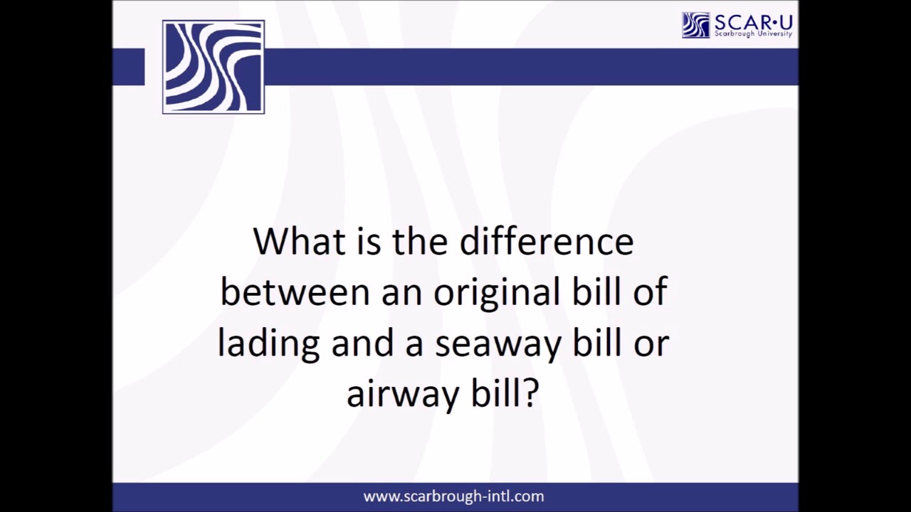 Bill Of Lading Versus Sea Waybill YouTube bill-of-lading-versus-sea-waybill-youtube
