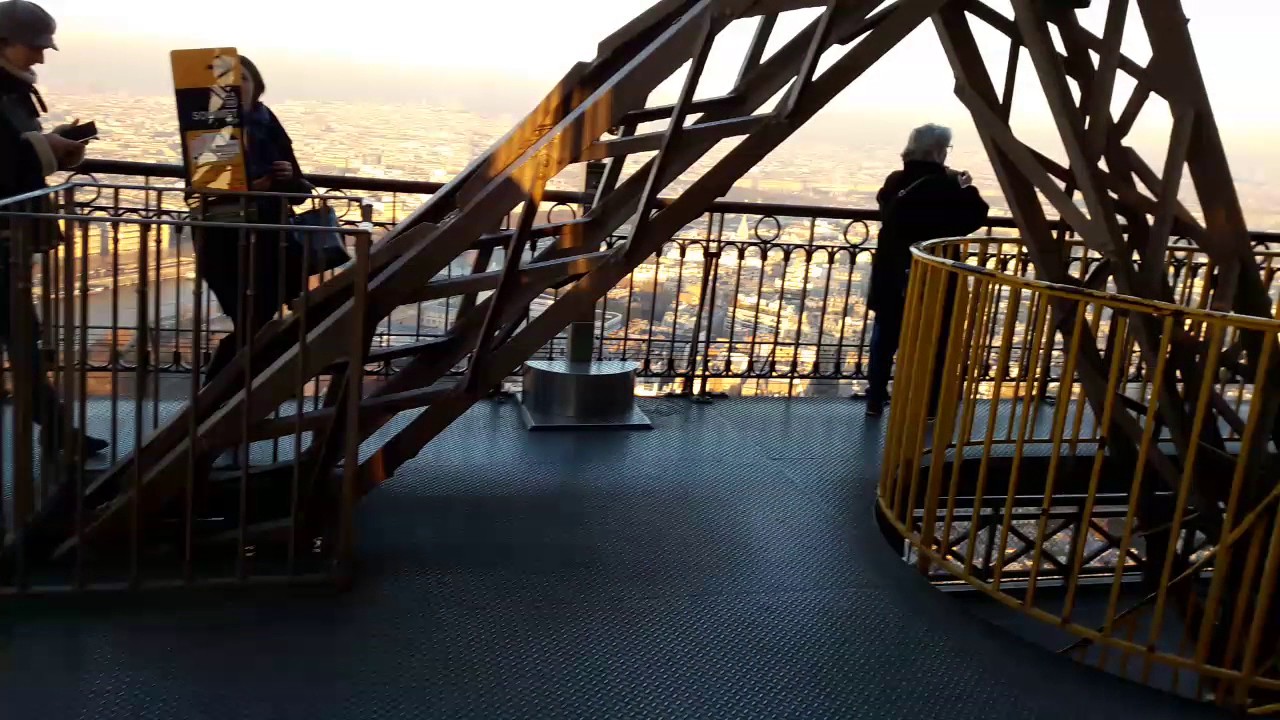 Eiffel tower second floor. ..december2016 - YouTube