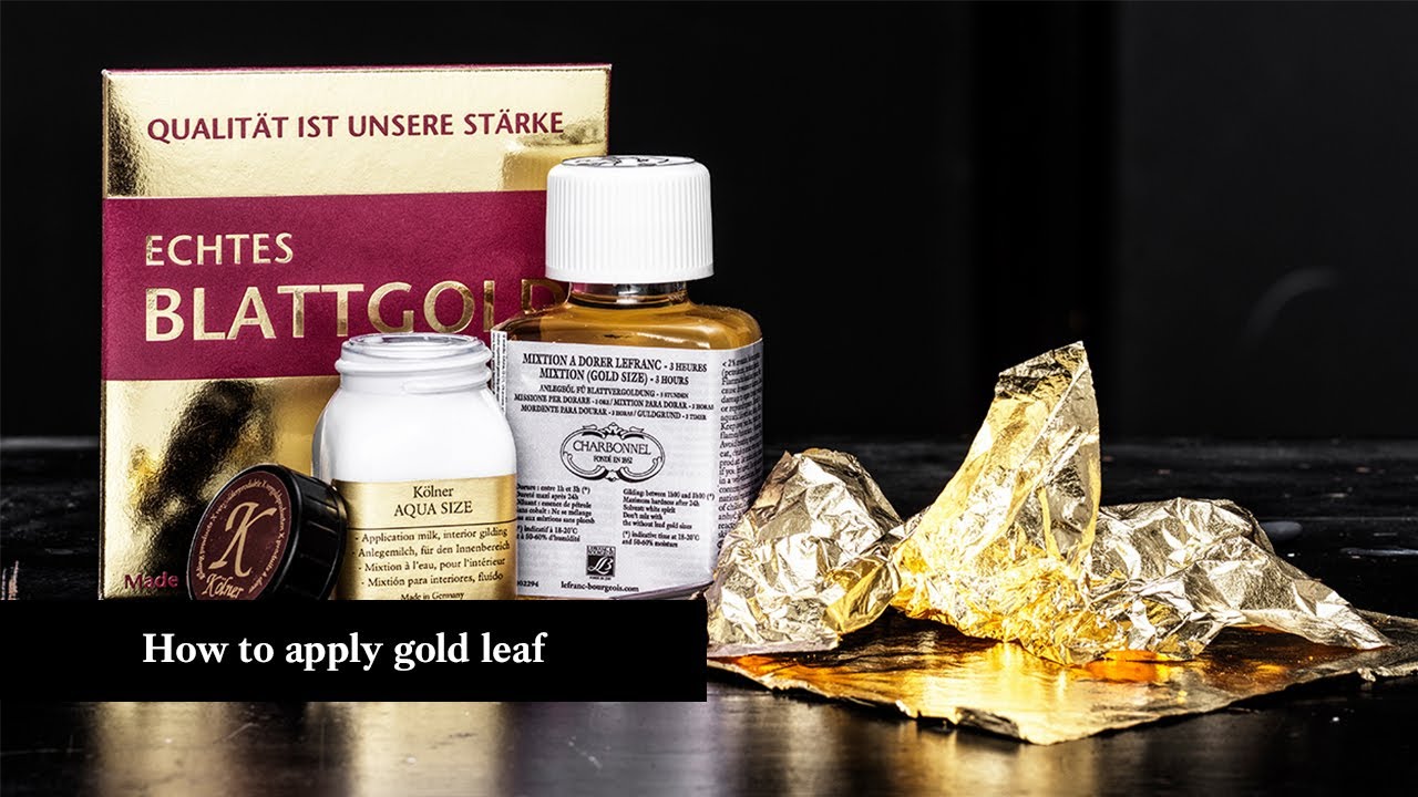 How to apply gold and metal leaf - YouTube