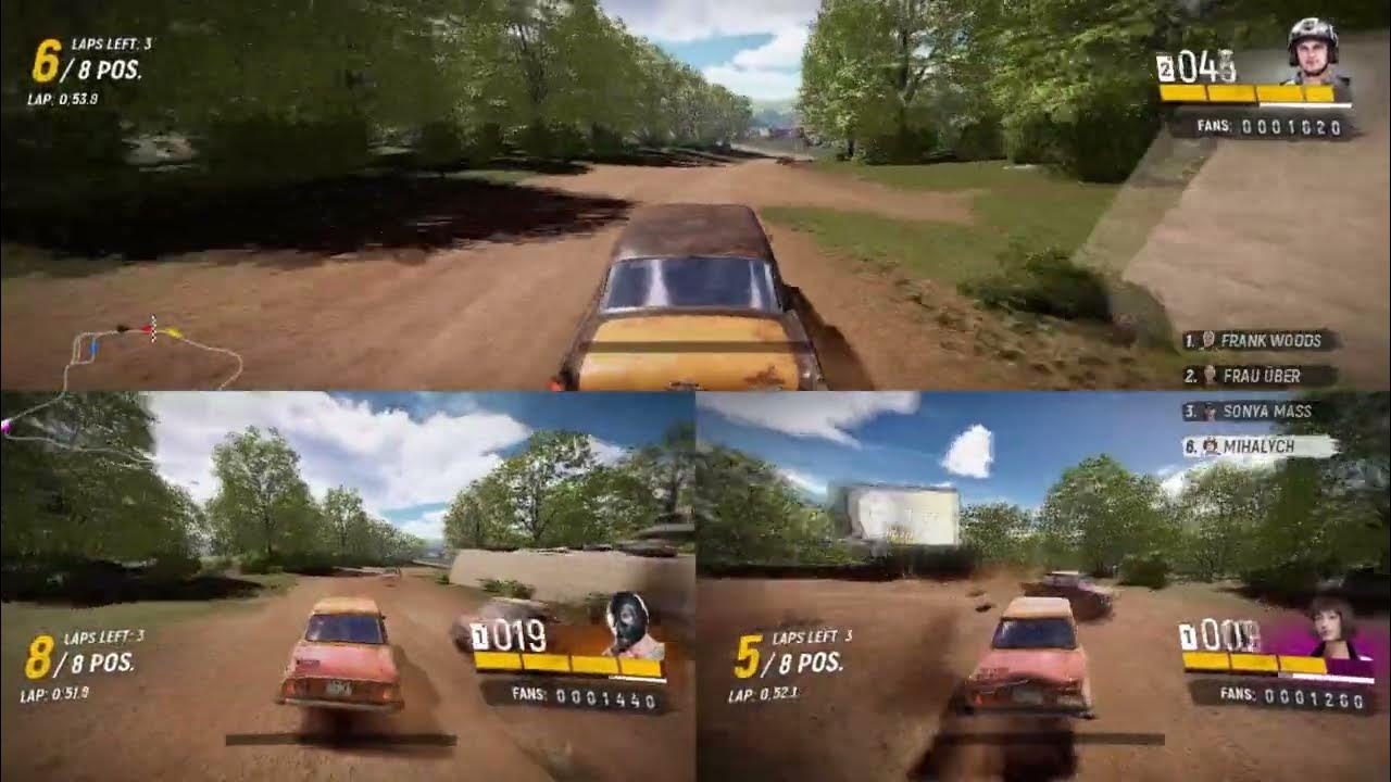 Trail Out NEW FLATOUT - Splitscreen Racing Game (Gameplay #1) - YouTube