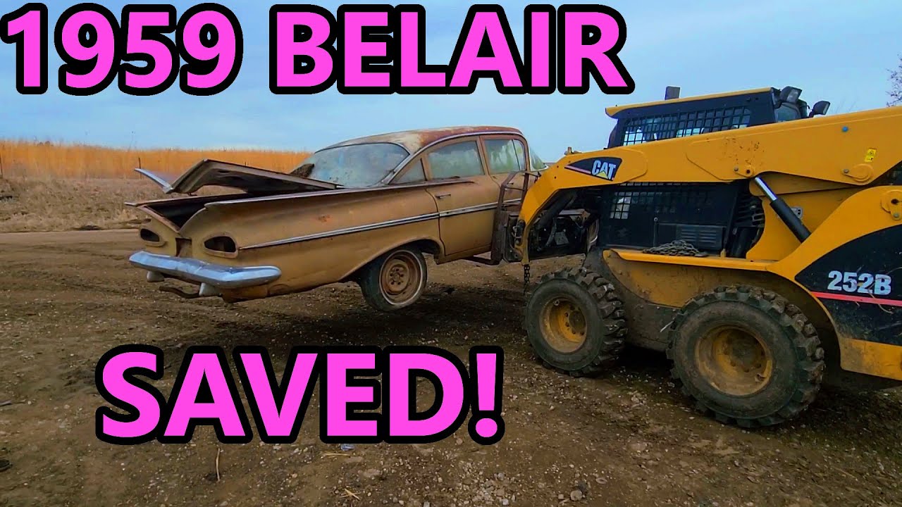 1959 Chevy Belair RESCUED From The Salvage Yard! | (Old Car Rescue ...