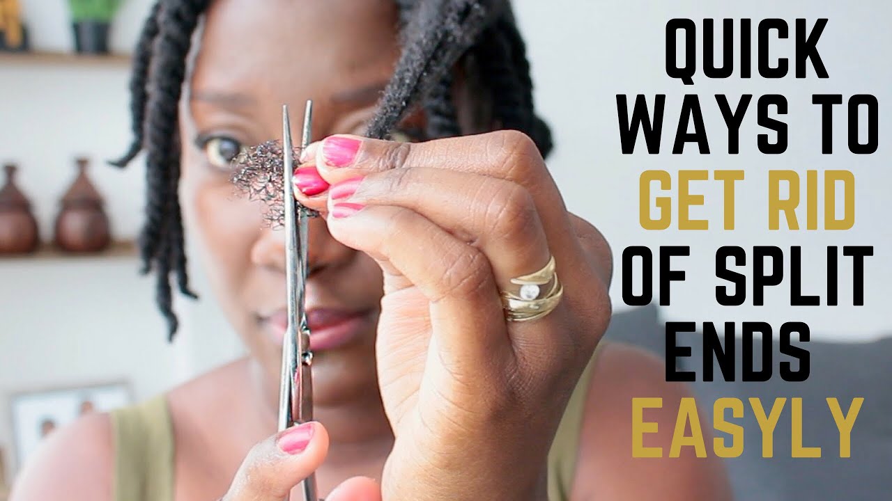 2 Easy Ways To Trim Natural Hair Successfully At Home || Thin/fine ...