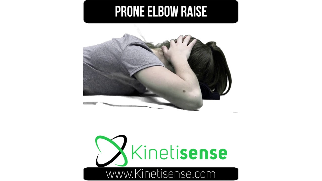 Prone Elbow Raise- Level 1 - YouTube