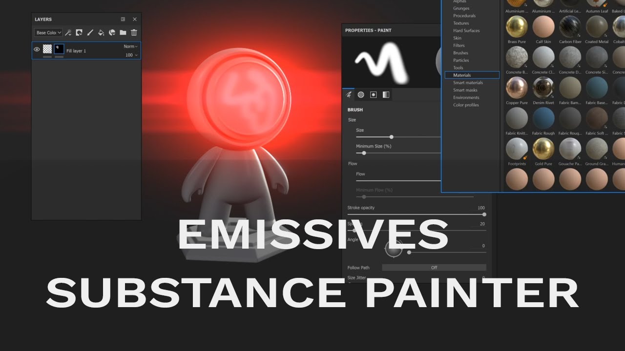 Emissive dans Substance painter [FR] - YouTube