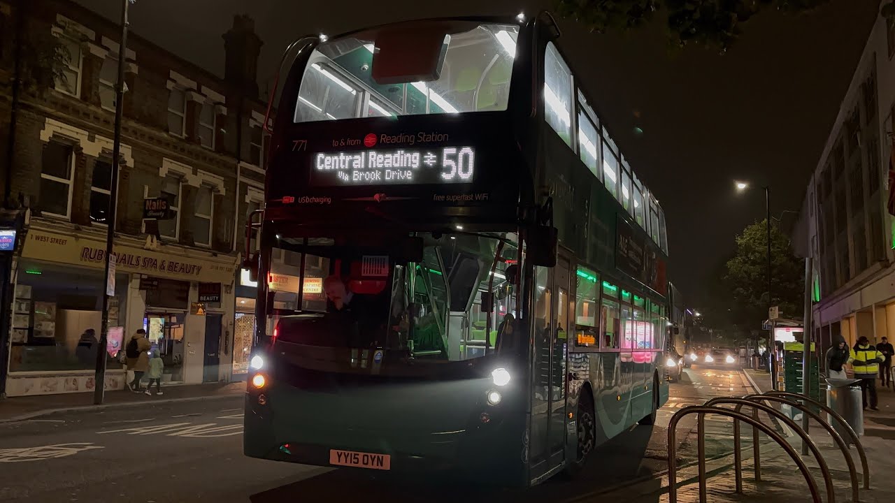 * Rare On Route 50 * Reading Buses ADL Enviro400 MMC 771 (YY15OYN) On ...