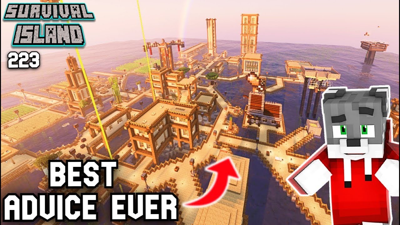 How to make a MEGA BASE!- Minecraft Survival Island Ep:223 - YouTube