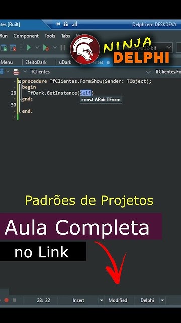Poo E Padrões De Projetos No Delphi Delphiiniciantes Dicasdelphi Delphiexpert Youtube