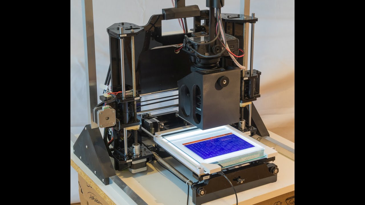 The Home-build Automatic Micro Fiche Scanner II - YouTube