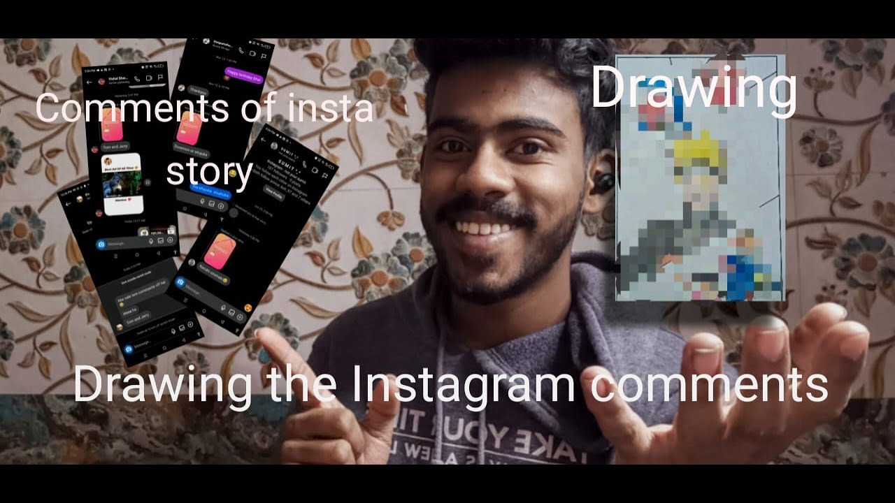 I draw the comments of my Instagram story. मैंने अपने instagram के ...