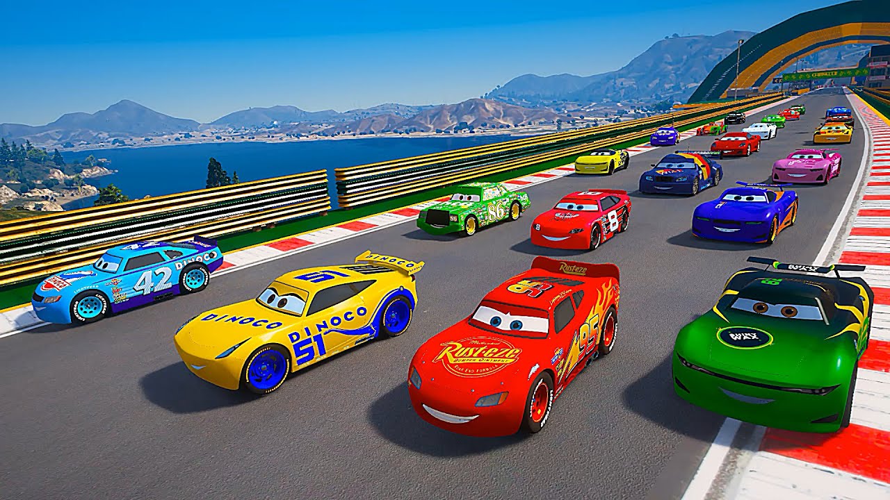 Race Pixar Cars - McQueen and Friends Cruz Ramirez The King Francesco ...