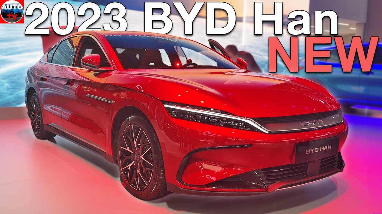 NEW 2023 BYD Han - Visual REVIEW interior, exterior (Luxury EV) - YouTube