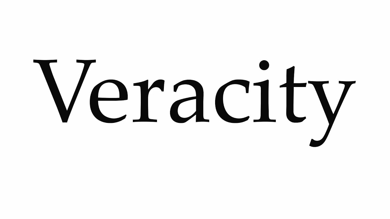 How to Pronounce Veracity - YouTube