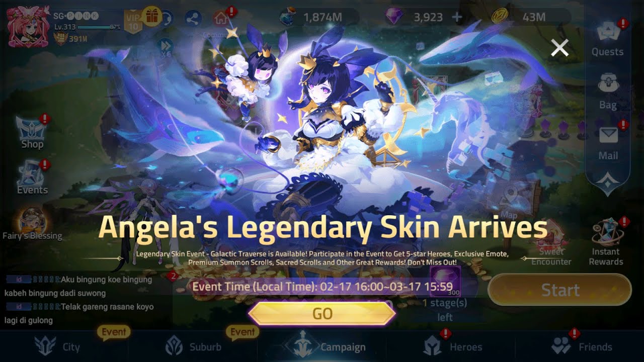 Gacha Angela Legend Skin MLA Mobile Legends Adventure - YouTube