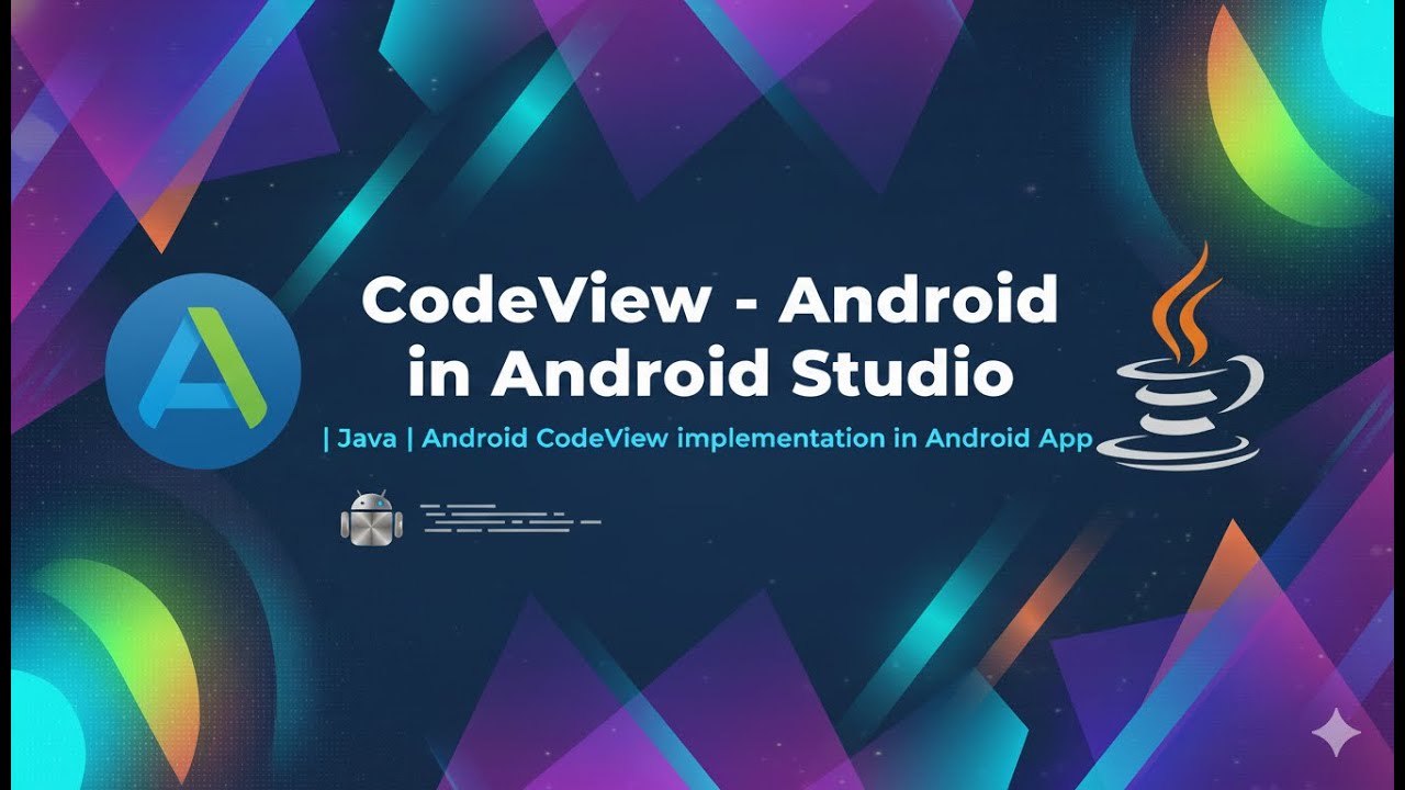 CodeView - Android in Android Studio | Java | Android CodeView ...