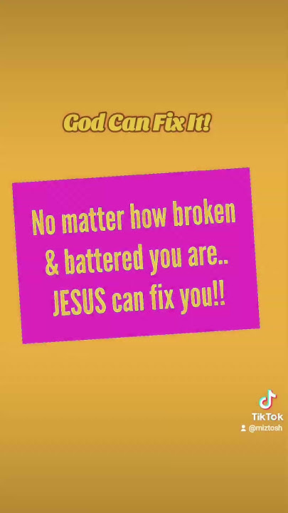 God Can Fix It - YouTube