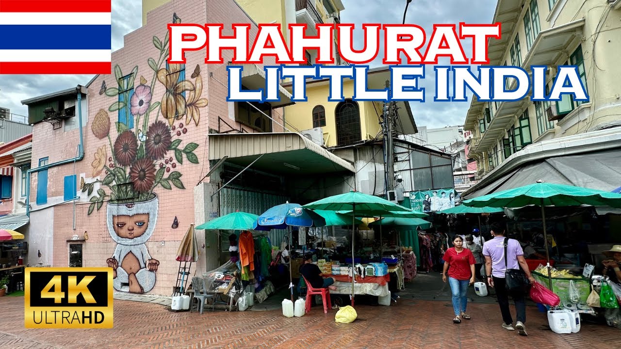 [4K] Little India, Phahurat Market in Bangkok, Thailand 🇹🇭🐧 Nonstop Walking Tour - YouTube