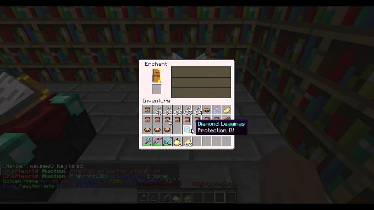 How to always get protection 3/4 when enchanting! - YouTube
