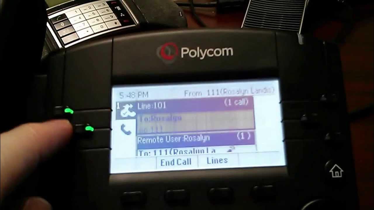 Polycom VVX 300 Lync/SIP IP Phone - YouTube